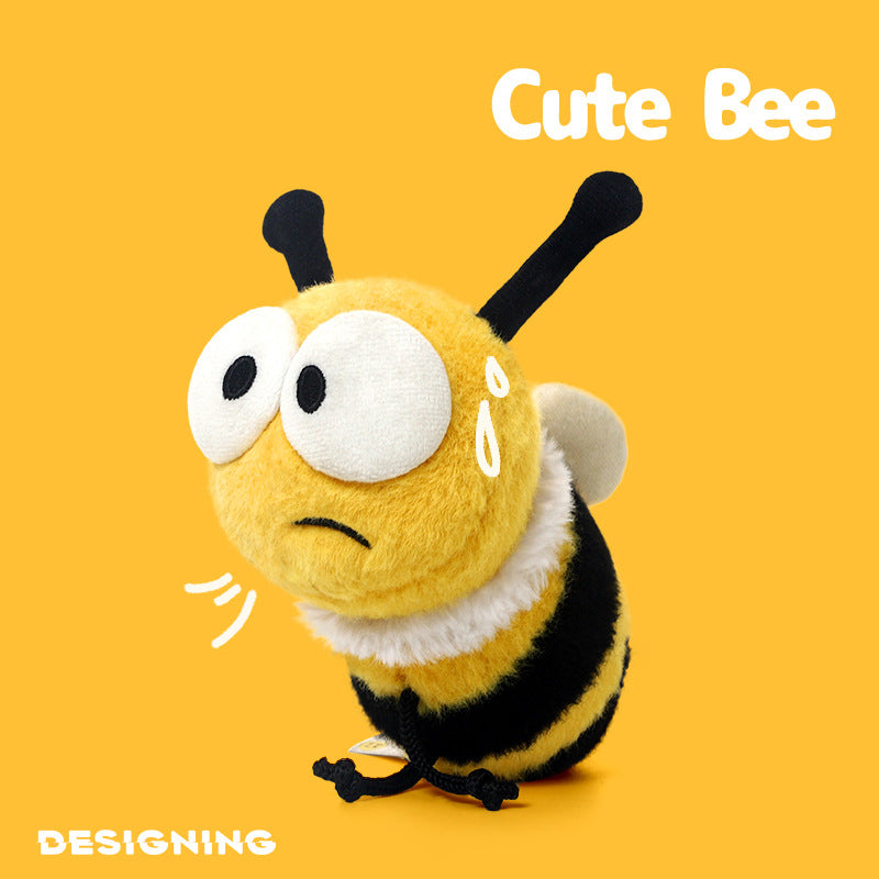 Baron the Bee Plush Toy - Cute Insect Plushie with Big Eyes – Rayee Magitoy